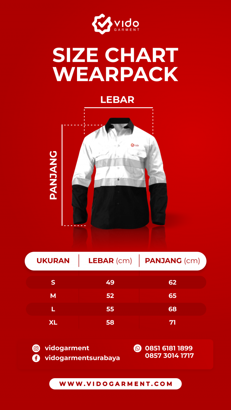 Mengenal Standar Ukuran Seragam Konveksi | Vido Garment